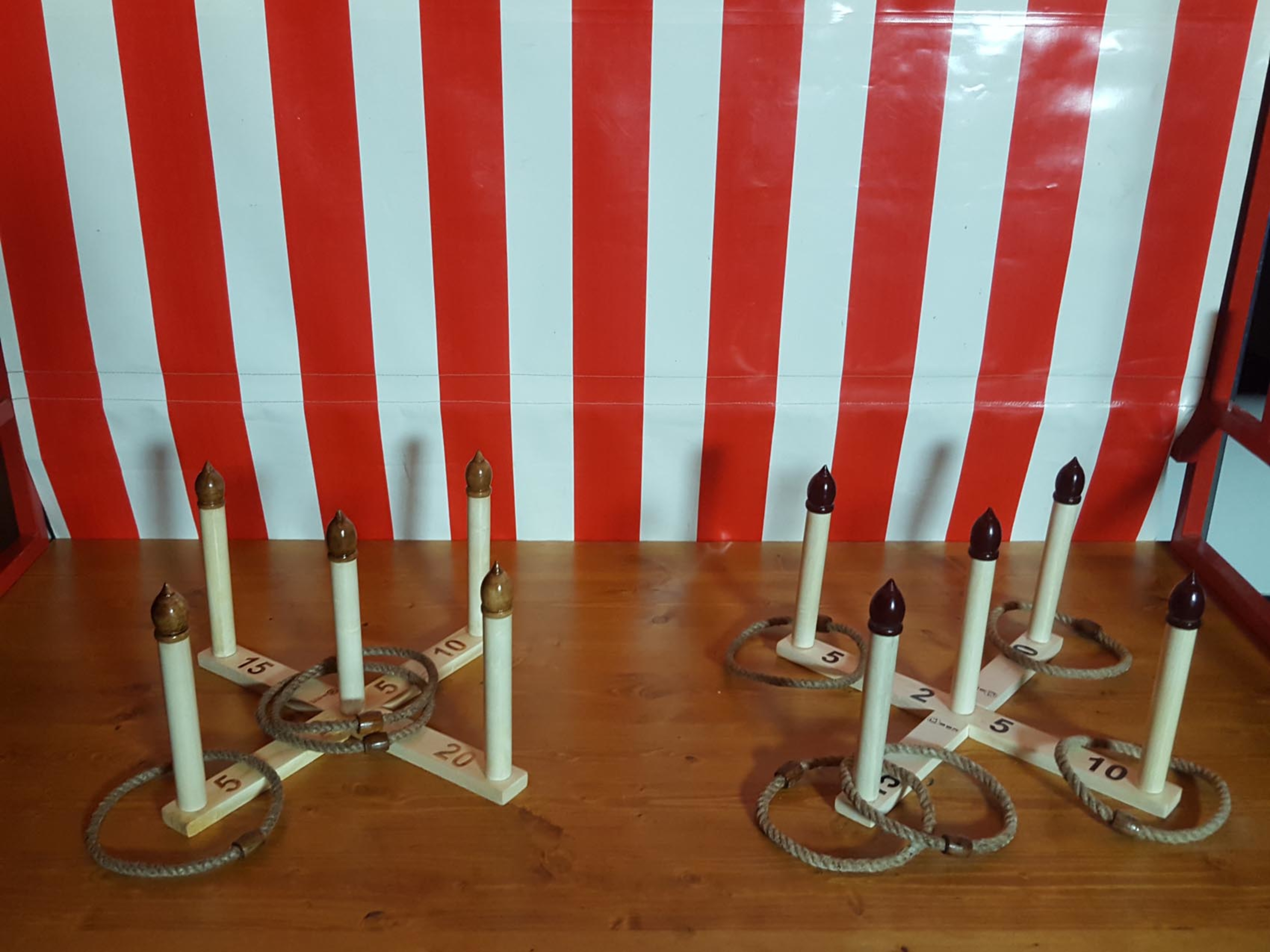 Ringe werfen im Marktstand / Spielstand